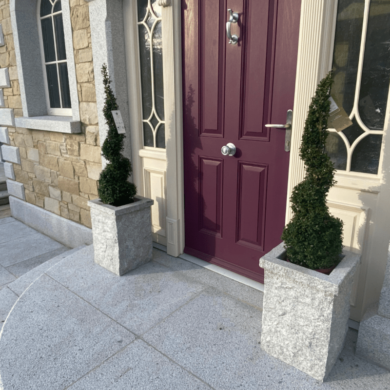 Coarse Grey Granite Planters | Stylish Planting