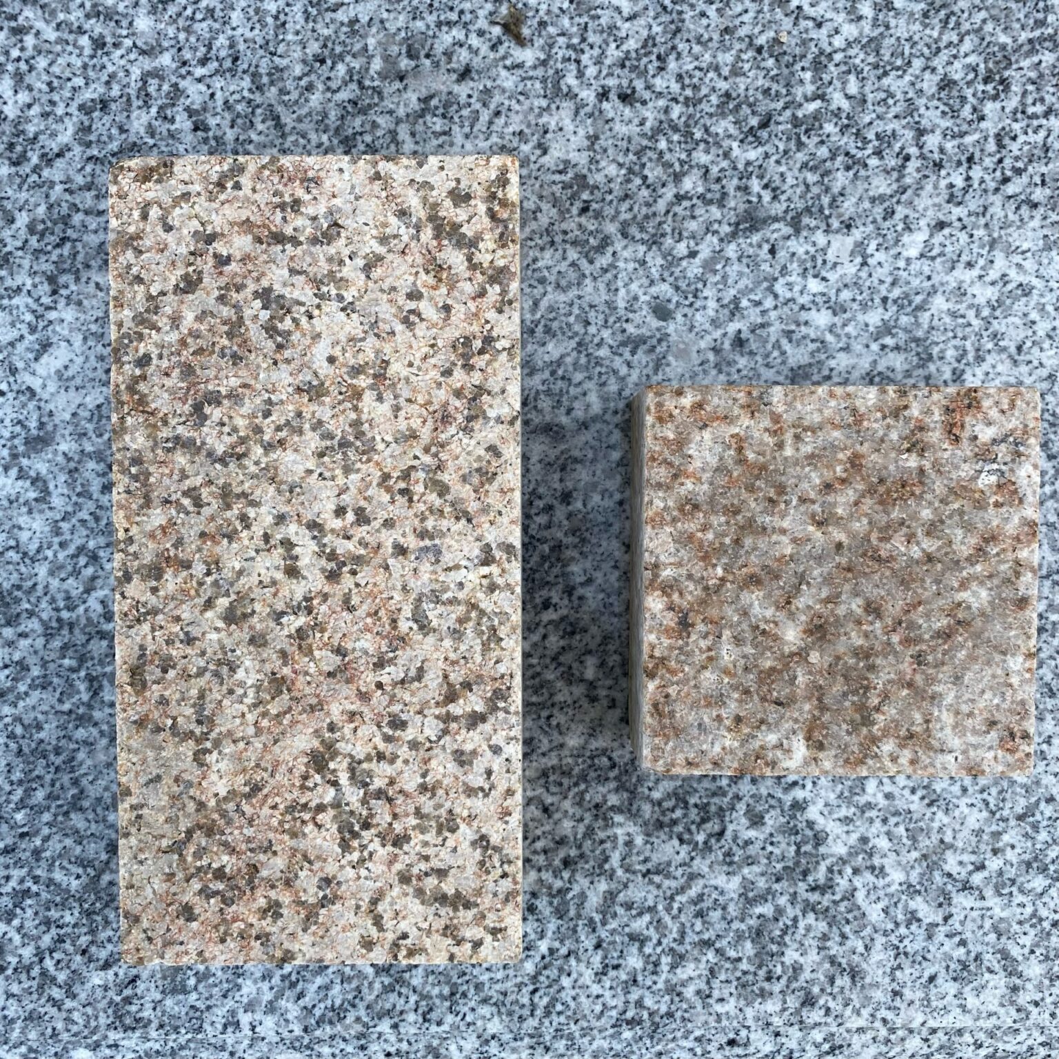 Brown Granite Flamed Cobble | Decorative Stone