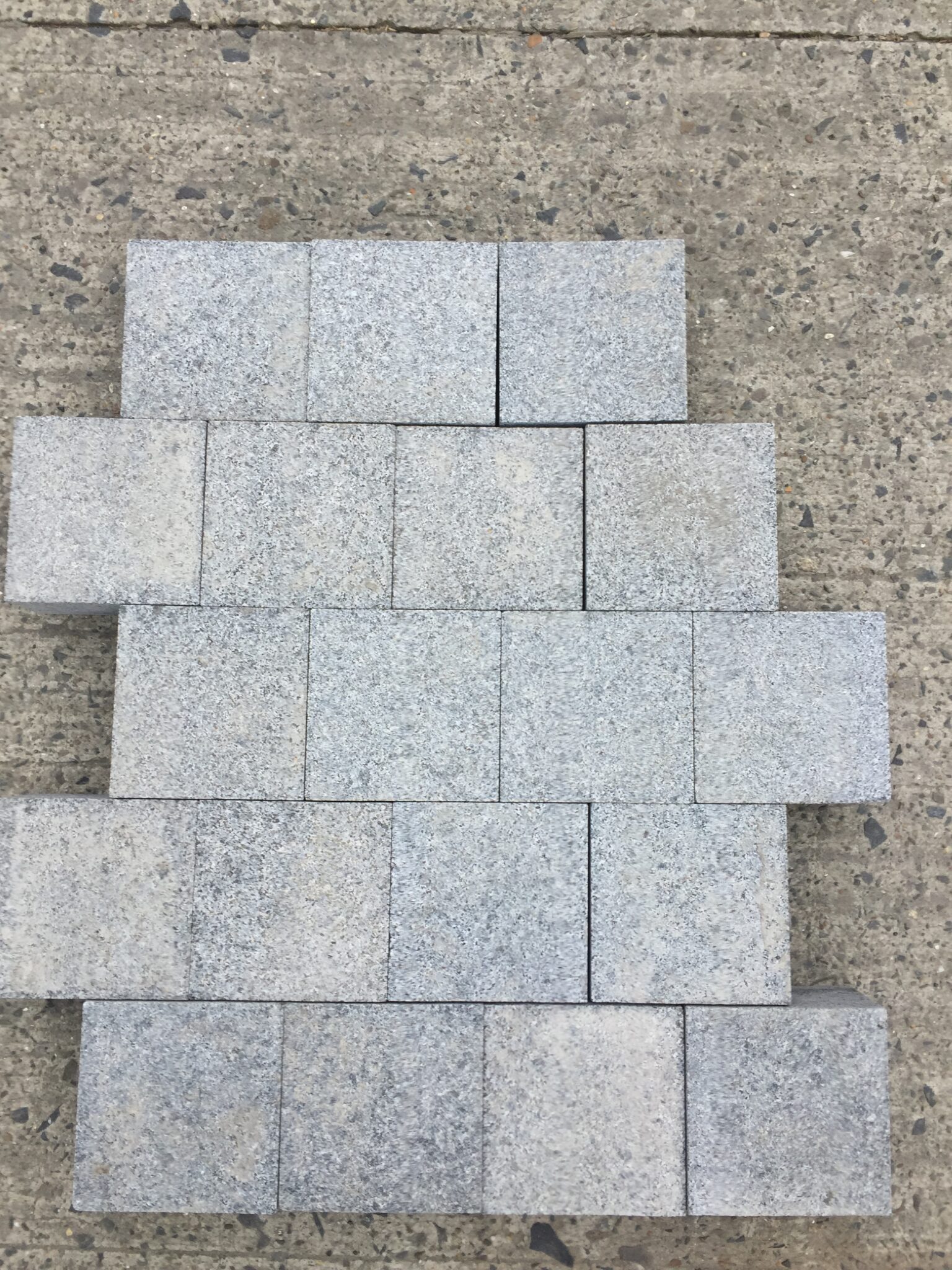 Charcoal Granite Flamed Cobble | Textured Paving