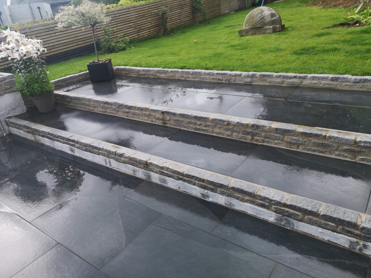 Egyptian Grey Granite Flamed Cobble | Textured Paving